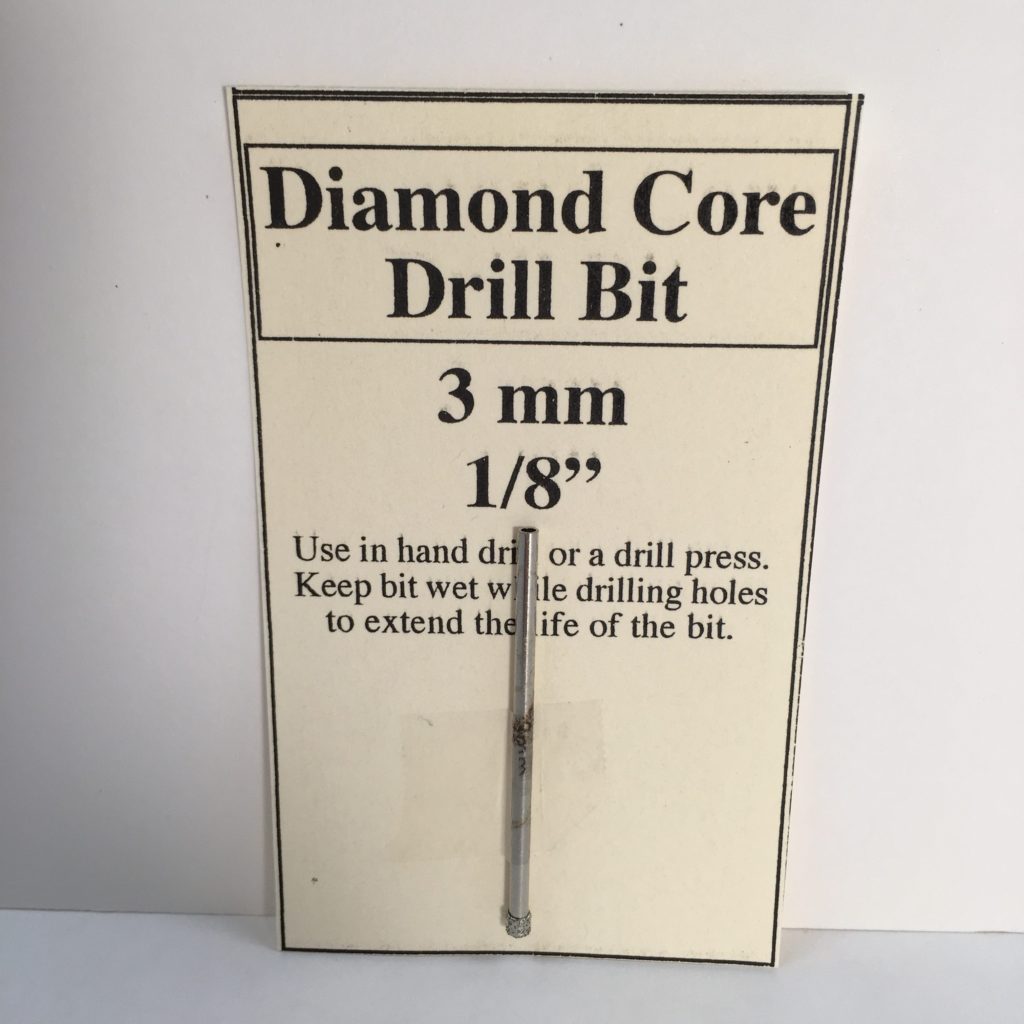 3mm or 1/8″ or Diamond Solid Core Drill Bit | Glass House Store