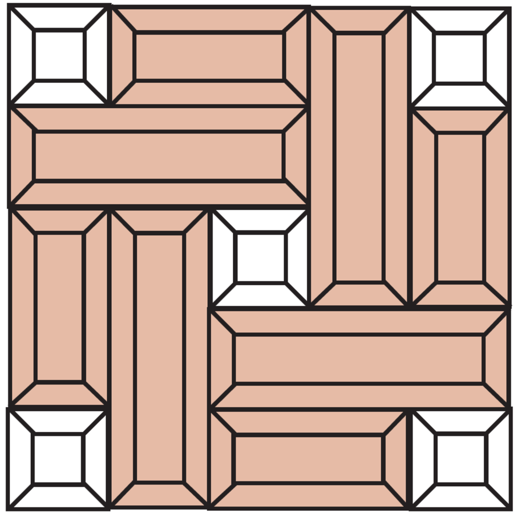 2 1/2″ x 2 1/2″ Clear Bevel Square | Glass House Store