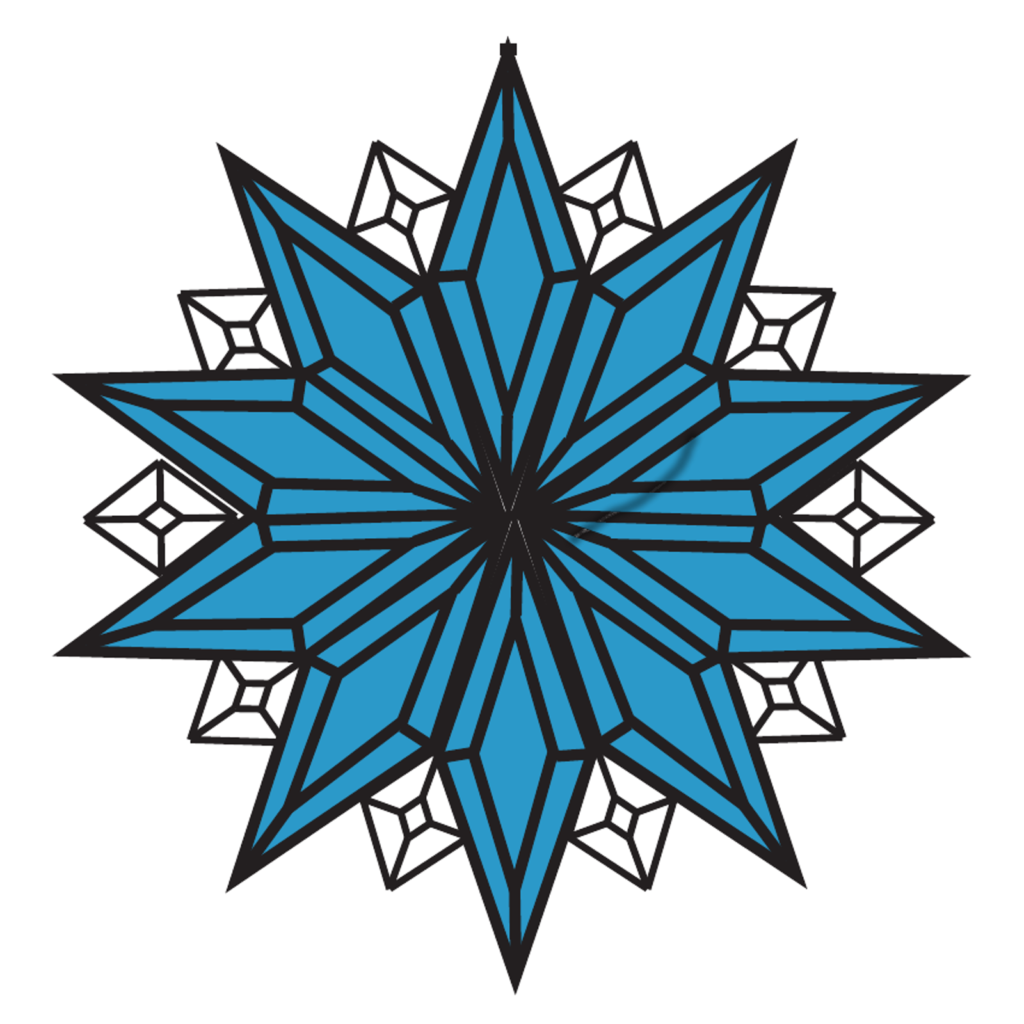 Colored Star Glass Bevel Cluster | Glass House Store