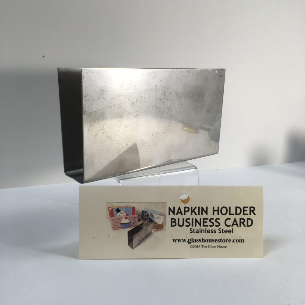 Stainless Steel Napkin Holder/ Business Card Mold | Glass House Store