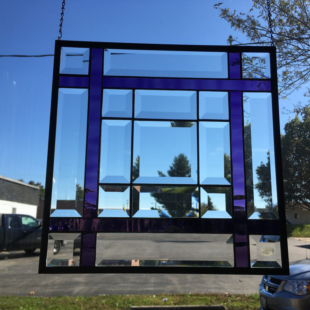 Intrigue Beveled Glass Cluster 12 x 12 | Glass House Store