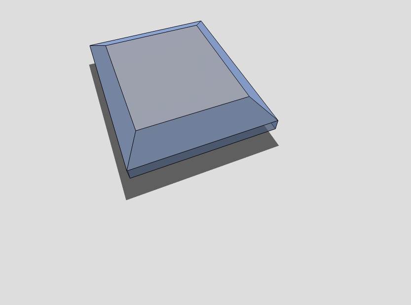 Rectangle Colored Glass Bevel – 1-1/2″ x 2″ | Glass House Store