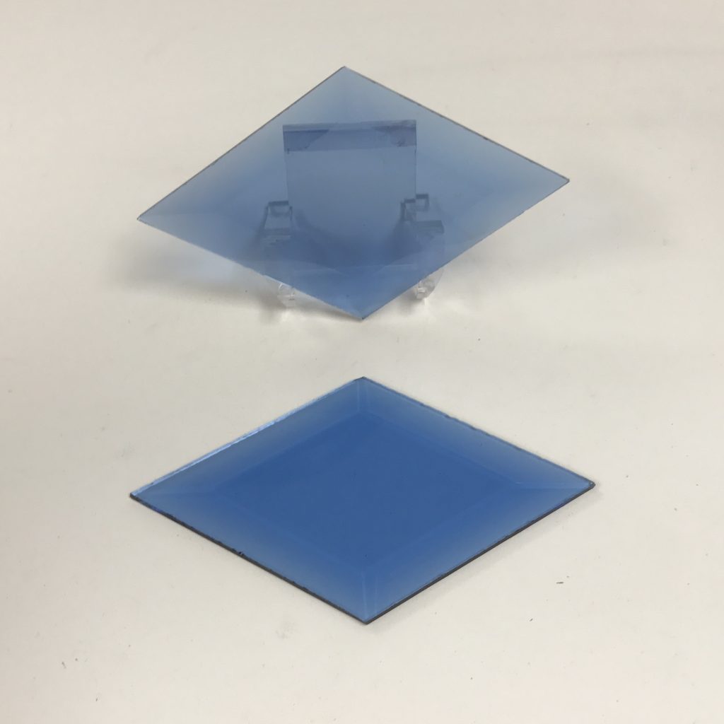 Diamond Glass Bevel – 1-3/4″ x 3″ Colored | Glass House Store