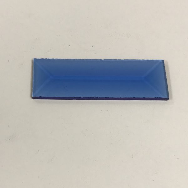 Rectangle Colored Glass Bevel – 1″ x 3″ | Glass House Store