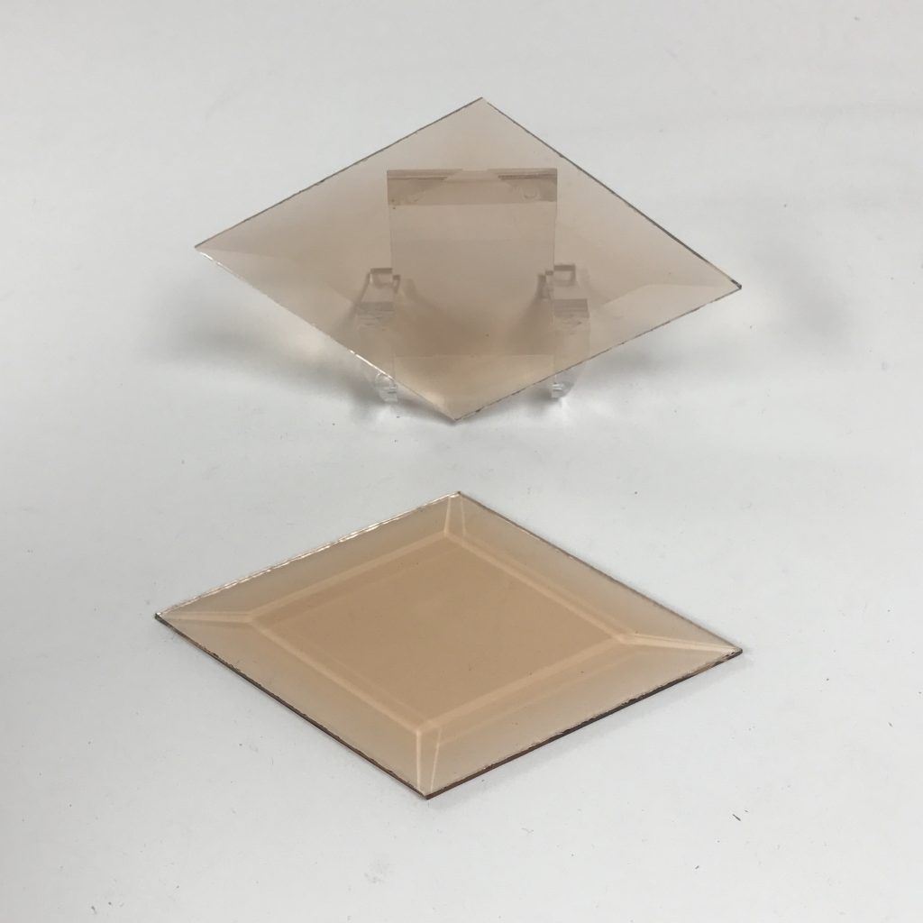 Diamond Bevel Glass -1-1/2″ x 2-1/2″ Colored | Glass House Store