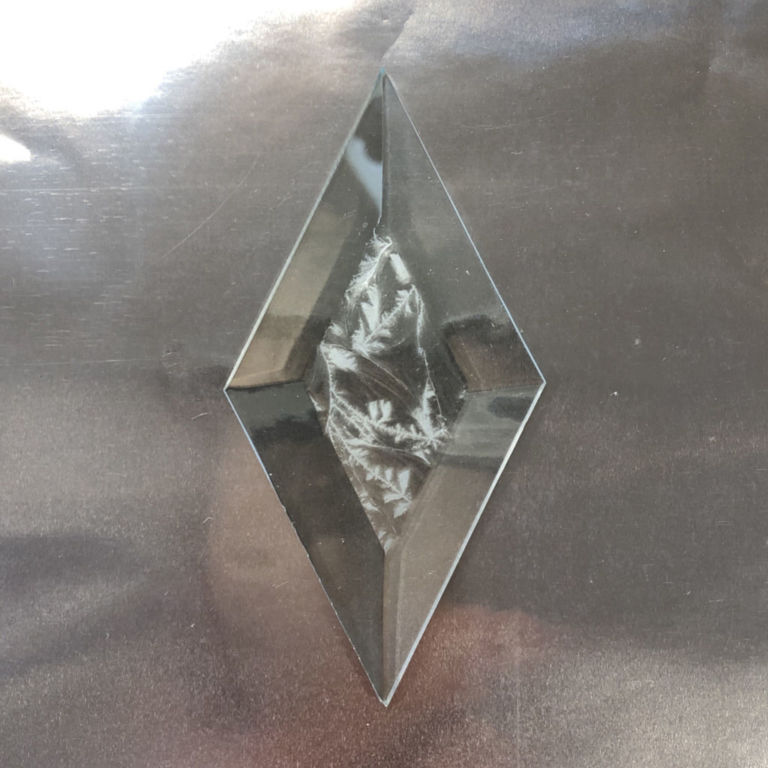 Diamond Bevel Glass 3″ x 5″ | Glass House Store