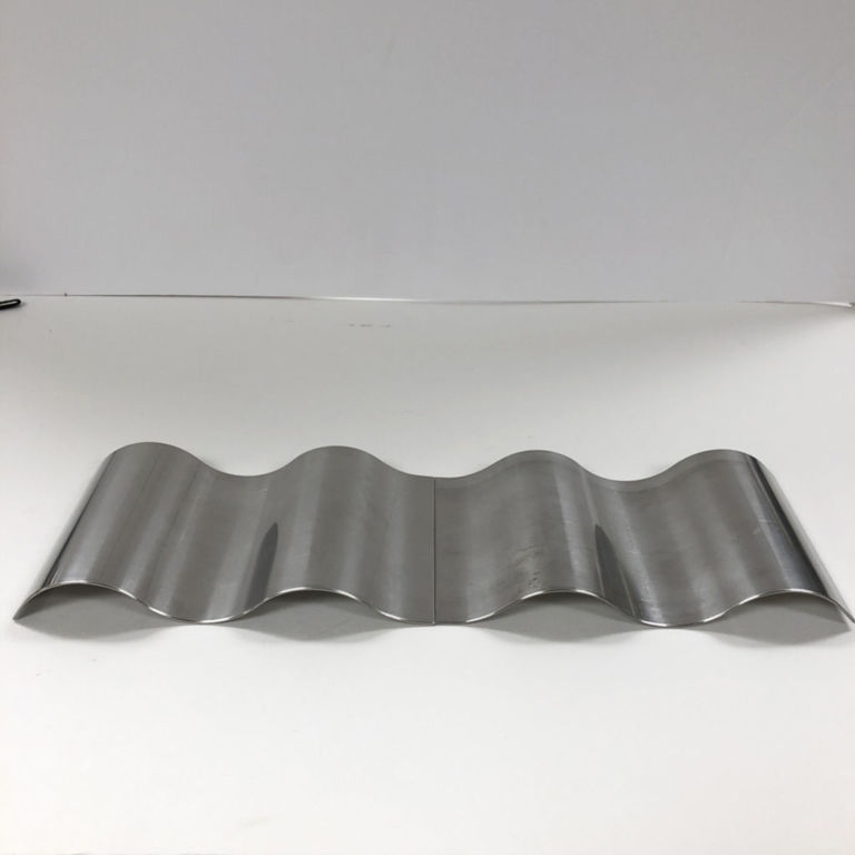 4″ Double Ripple Wave Mold- Stainless Steel | Glass House Store