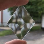 Diamond Bevel Glass 1 1/2″ x 2″ | Glass House Store