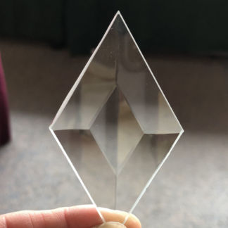 Diamond Bevel Glass 1 3/4″ x 3″ Box 30 | Glass House Store