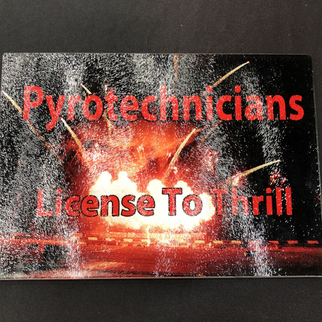 Pyro Cutting Board-License To Thrill | Glass House Store