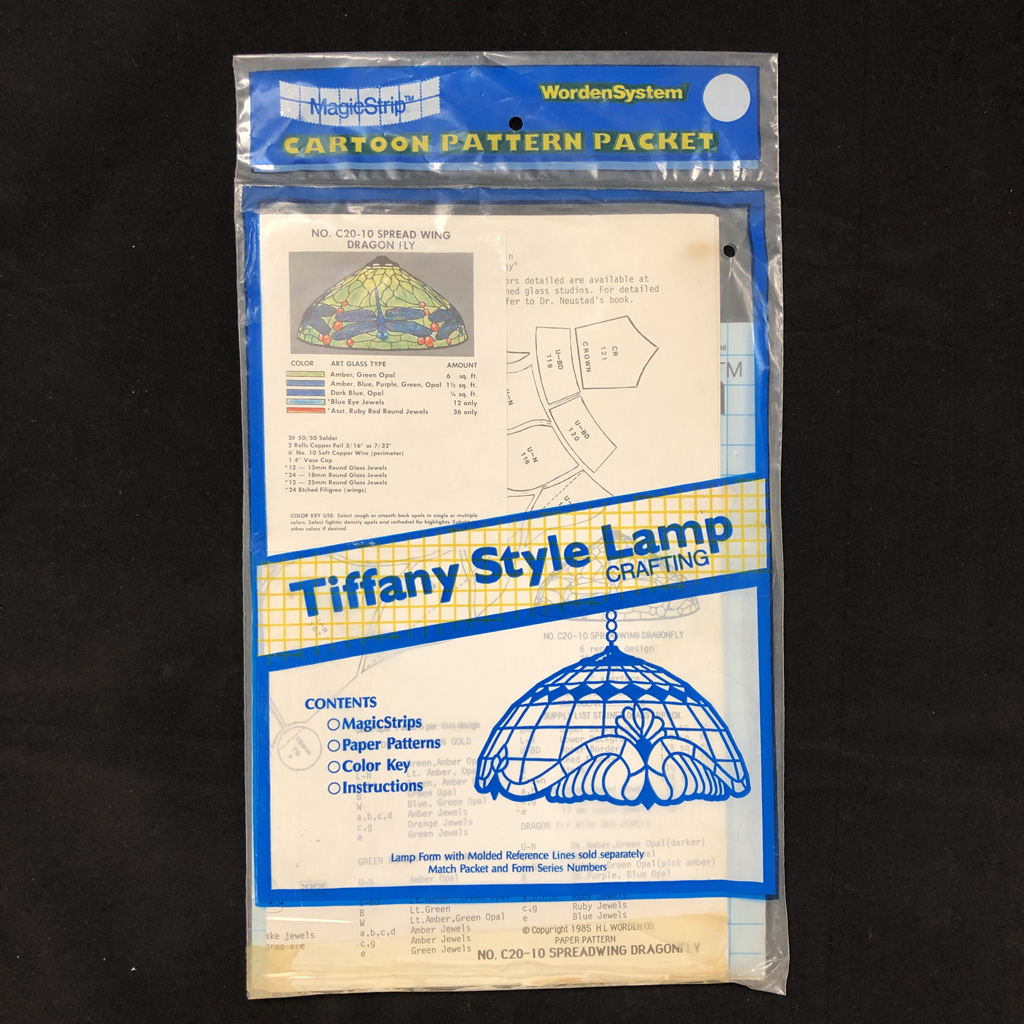 Worden C20-10 Spread Wing Dragonfly Lamp Pattern | Glass House Store