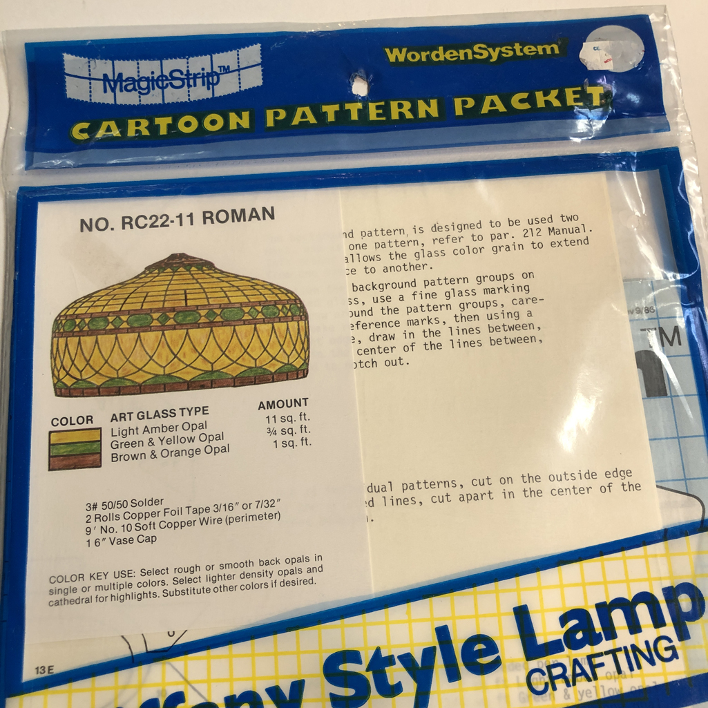 Worden RC22-11 Roman Lamp Pattern | Glass House Store