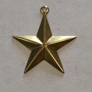 Dull Brass Large Star- H7637 | Glass House Store