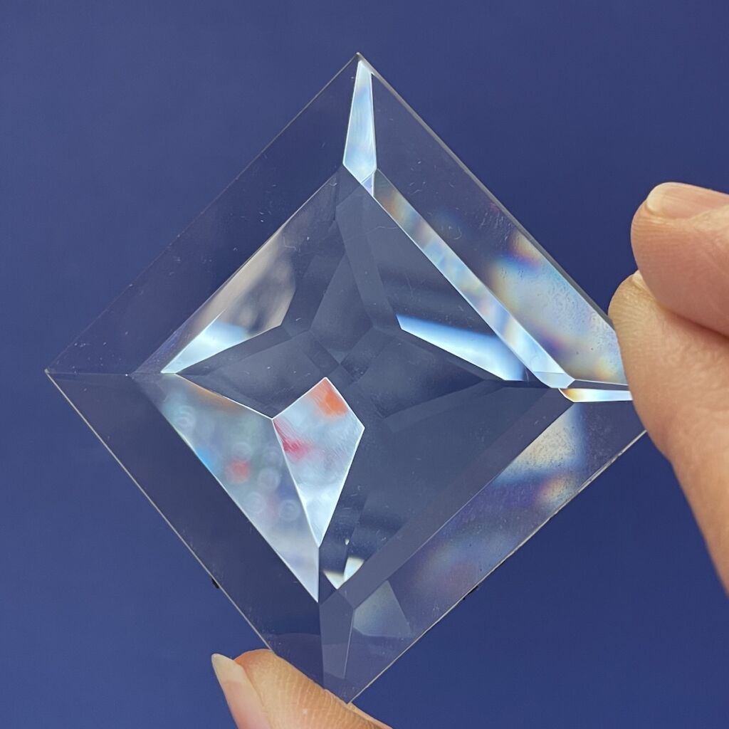 2″ x 2″ Multi facet Star Square Bevel #S300 | Glass House Store