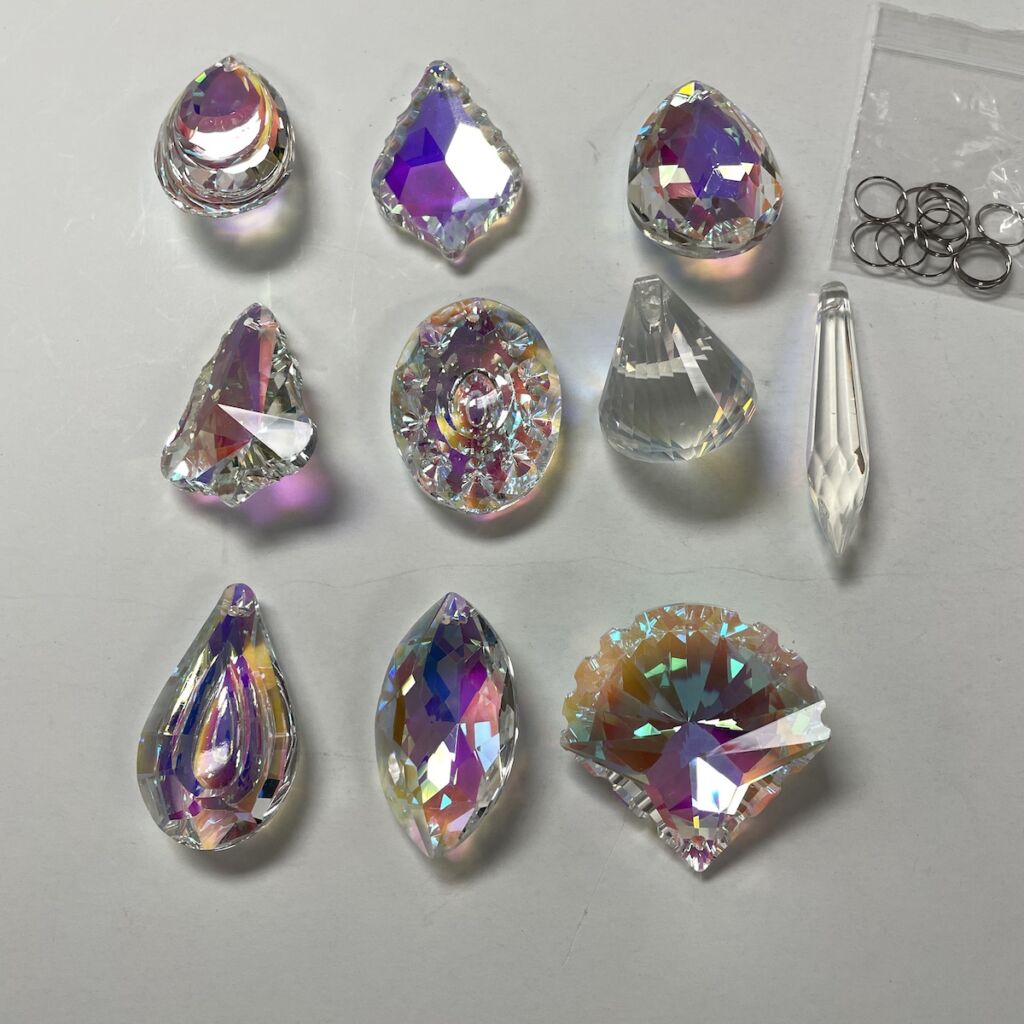 Dichroic Crystal Set #1023 – 10 piece | Glass House Store