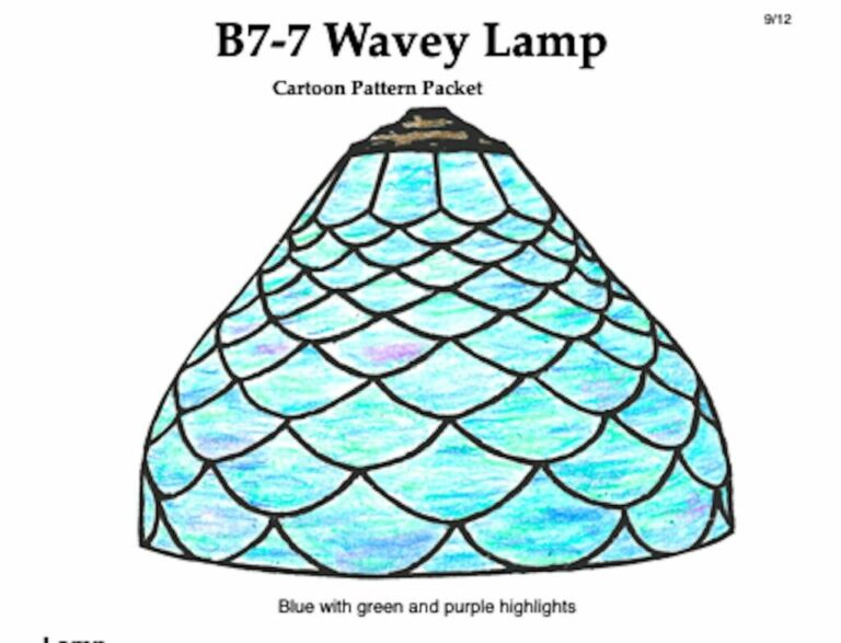 Worden B7-7 Wavey Lamp Pattern | Glass House Store