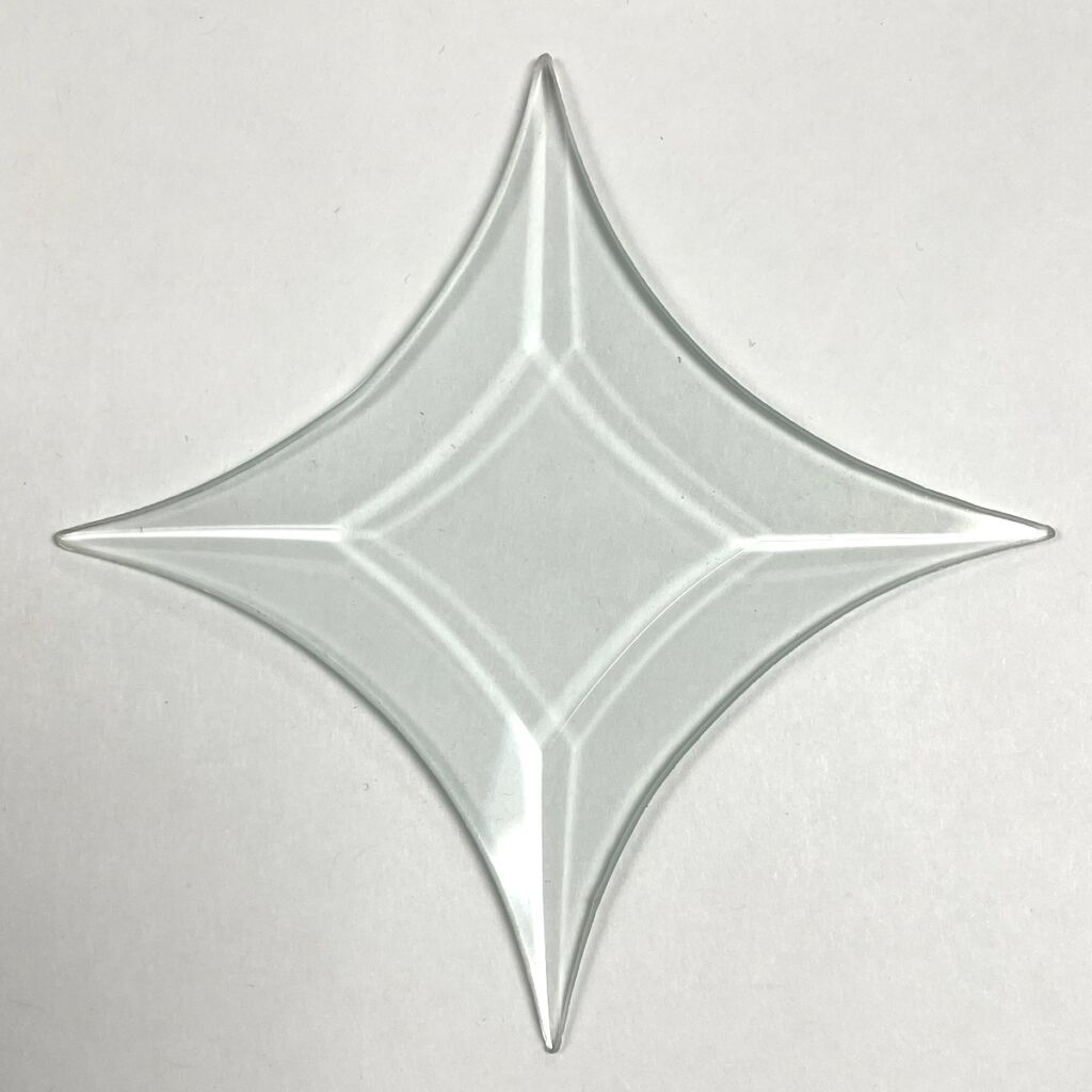 4″ Concave Star Bevel – CG44 | Glass House Store