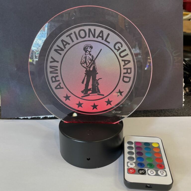 Military Etched US Air Force Etched 6″ Glass Bevel | Glass House Store