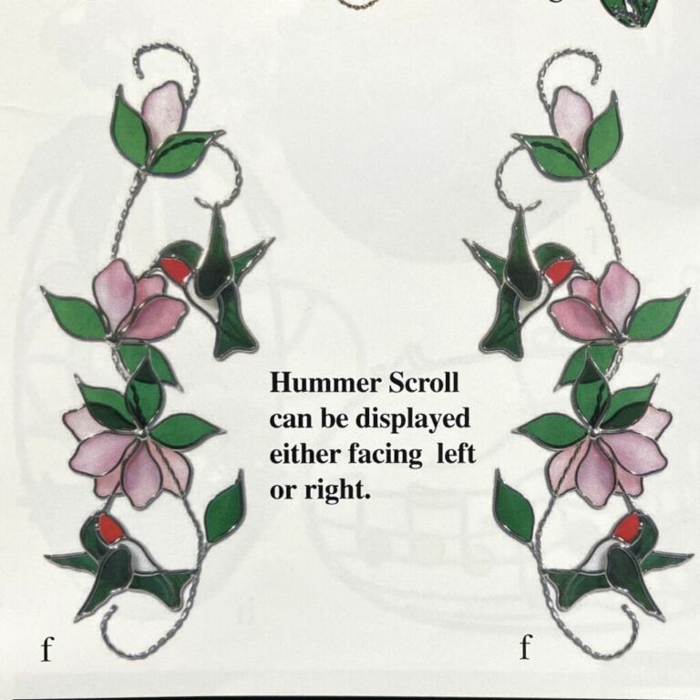 Pre-Cut Glass Kit- Double Hummer Scroll | Glass House Store